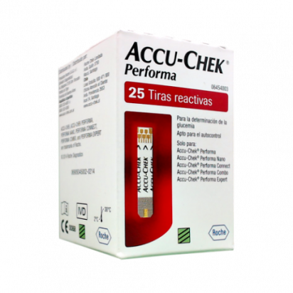 ACCU-CHEK PERFORMA TIRAS X 25 . Tienda Online Anika Farmacia y Perfumería
