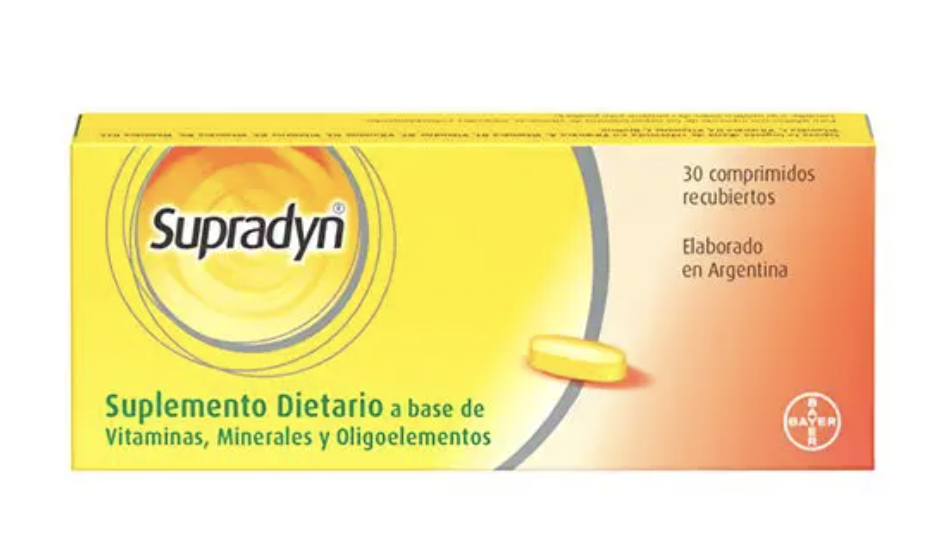 SUPRADYN SUPLEMENTO VITAMINICO X 30 COMP LAQUEADOS . Tienda Online ...