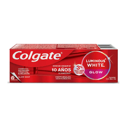 COLGATE LUMINOUS WHITE GLOW X70 GRS con 50% de DESCUENTO. Tienda Online ...