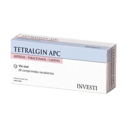 TETRALGIN APC COMP X 20 . Tienda Online Anika Farmacia y Perfumería
