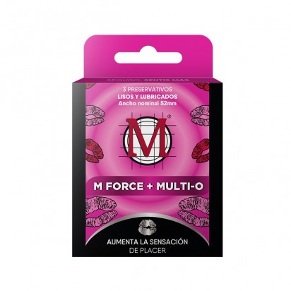 M FORCE PRESERVATIVOS LUBRICADOS X3U. CON MULTI O . Tienda Online Anika ...