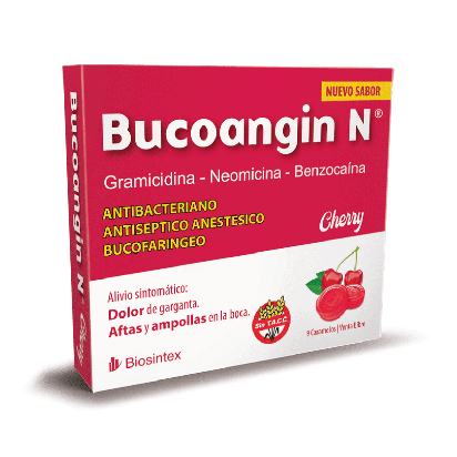 BUCOANGIN N CARAMELOS ANTIBIOTICOS CHERRY X 9 U . Tienda Online Anika ...