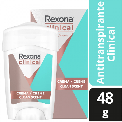 REXONA BARRA ANTITRANSPIRANTE X48 CLINICAL FOR WOMAN CLEAN SCENT con 40 ...