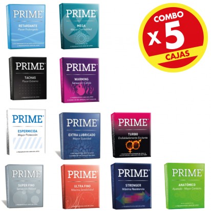 PRIME PRESERVATIVOS X3 UNIDADES COMBO X5 CAJAS A ELECCION . Tienda ...