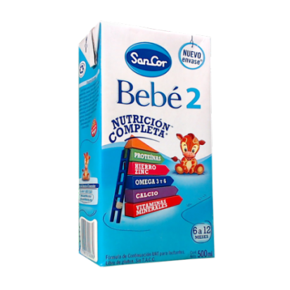 SANCOR BEBE 2 X 500ML . Tienda Online Anika Farmacia y Perfumería