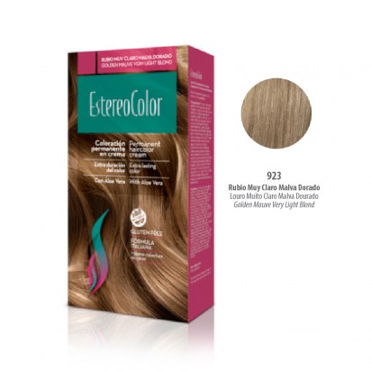 ESTEREOCOLOR TINT.KIT 923 RUBIO MUY CLARO MALVA DORADO con 20% de ...