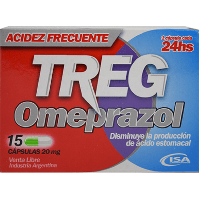 TREG OMEPRAZOL 20 MG CÁPSULAS X 15 CÁPSULAS . Tienda Online Anika ...