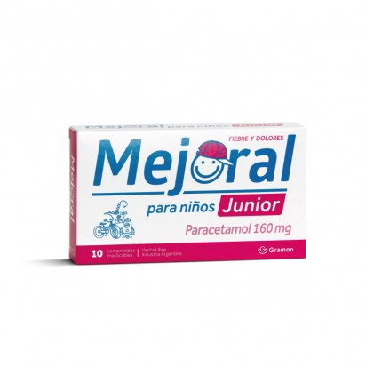 MEJORAL JUNIOR BLISTER X10 . Tienda Online Anika Farmacia y Perfumería