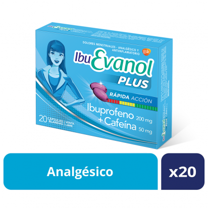 IBU EVANOL PLUS RAPIDA ACCION X20 . Tienda Online Anika Farmacia y ...