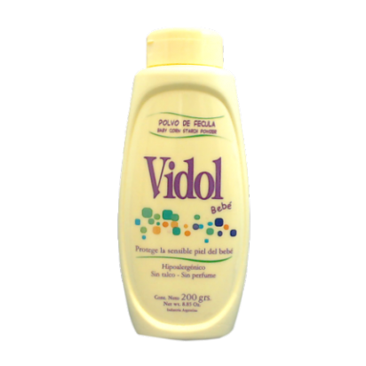 VIDOL BEBE FECULA X200 TALQ. . Tienda Online Anika Farmacia y Perfumería