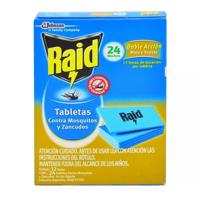 RAID TABLETAS FRESH X24 . Tienda Online Anika Farmacia y Perfumería