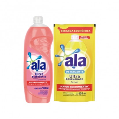 ALA KIT DETERGENTE X500 + DP X450 . Tienda Online Anika Farmacia y ...