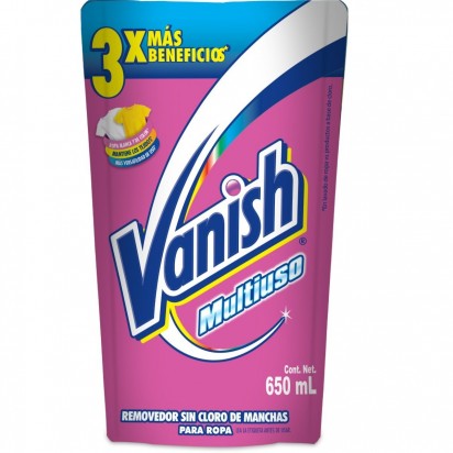 VANISH QUITAMANCHAS X650 ML. ROSA DOYPACK . Tienda Online Anika ...